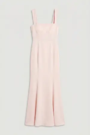 Coast Square Neck Satin Maxi Dress - Blush