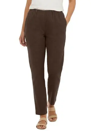 ROAMAN'S Easy Wear Straight Leg Jean - Chocolate