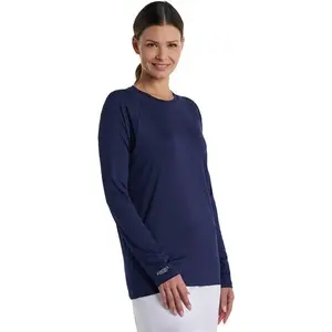 Coolibar Suntect Shield Shirt Performance Long Sleeve T-shirt - Navy