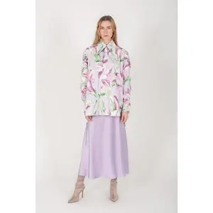 ALYSON EASTMAN Kate Button Up Lilly Print