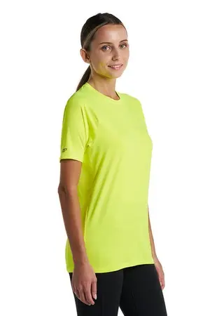 Coolibar Suntect Shield Performance Short Sleeve T-shirt - Yellow