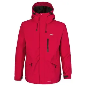 TRESPASS Corvo Hooded Full Zip Waterproof Jacket/coat - Red