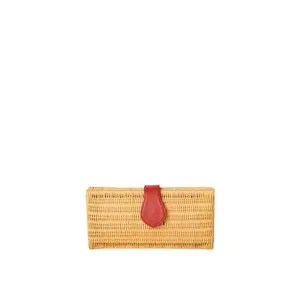SARAH STEWART The Melanie Clutch - Red Leather