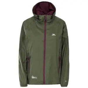 TRESPASS Qikpac Packaway Waterproof Jacket - Moss
