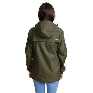 TRESPASS Qikpac Packaway Waterproof Jacket - Moss