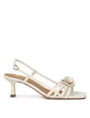 BOBBIES Luzia Heeled Sandals - Milk