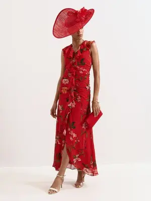 PHASE EIGHT Floral V-neck Maxi Dress
