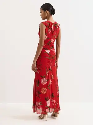 PHASE EIGHT Floral V-neck Maxi Dress