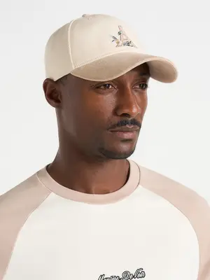 Manière De Voir Maniere De Voir Floral Eiffel Baseball Cap - Beige
