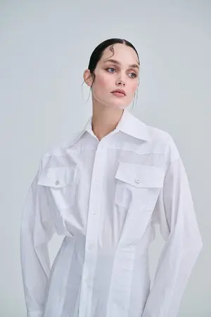 ALYSON EASTMAN Riri Button Up