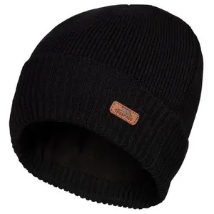 TRESPASS Gender Inclusive Chuck Waterproof Beanie - Black