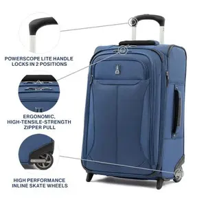 TRAVELPRO Tourlite Softside Expandable 22" Rollaboard Carry On Rollaboard Luggage - Blue