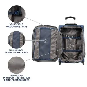 TRAVELPRO Tourlite Softside Expandable 22" Rollaboard Carry On Rollaboard Luggage - Blue