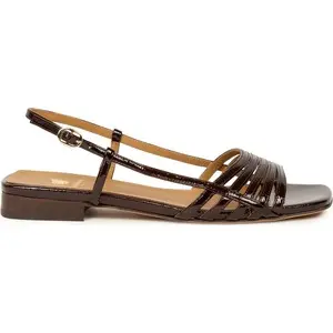 BOBBIES Diana Flat Sandals - Ganache