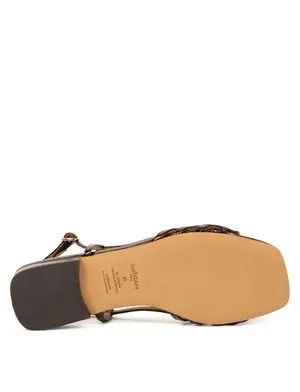 BOBBIES Diana Flat Slingback Sandals - Ganache