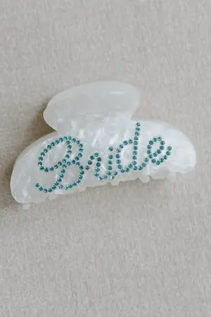 UNTAMED PETALS Bride Crystal Claw Clip