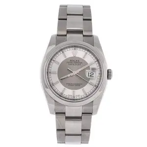 ROLEX Oyster Perpetual Datejust Automatic Watch Stainless Steel 36 - Metallic Silver