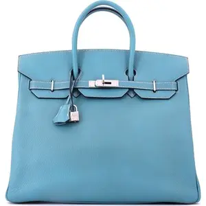 Hermès Hac Birkin Bag Chevre De Coromandel With Palladium Hardware 36