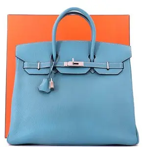 Hermès Hac Birkin Bag Chevre De Coromandel With Palladium Hardware 36