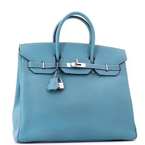 Hermès Hac Birkin Bag Chevre De Coromandel With Palladium Hardware 36