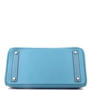 Hermès Hac Birkin Bag Chevre De Coromandel With Palladium Hardware 36