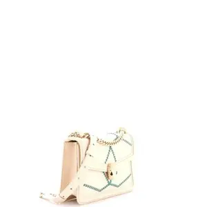 BVLGARI Serpenti Forever Shoulder Bag Whipstitched Leather Small