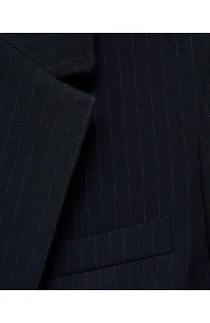 Mango Pinstripe Suit Blazer