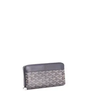 Goyard Matignon Zip Wallet Coated Canvas With Leather