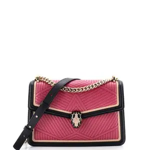 BVLGARI Serpenti Forever Shoulder Bag Quilted Leather - Pink