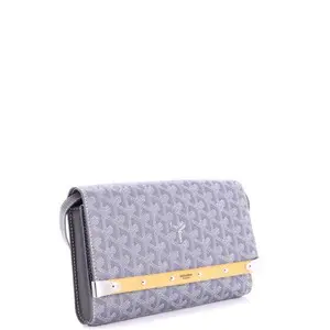 Goyard Monte Carlo Clutch With Strap Coated Canvas Pm