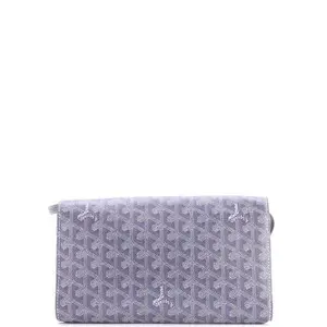 Goyard Monte Carlo Clutch With Strap Coated Canvas Pm