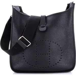 Hermès Evelyne Bag Gen Iii Clemence Gm - Black