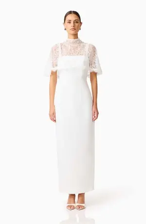 ELLIATT Kelly Lace Cape Gown