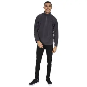 TRESPASS Blackford Microfleece Half-zip Top - Dark Gray