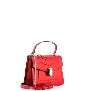 BVLGARI Serpenti Top Handle Bag Patent Small