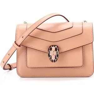 BVLGARI Serpenti Crossbody Bag Leather Small - White
