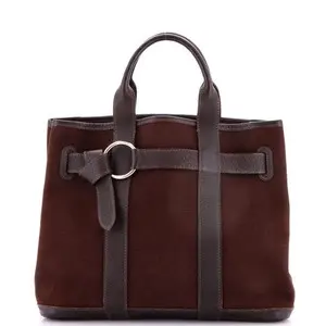 Hermès Ceinture Handbag Toile Pm - Brown