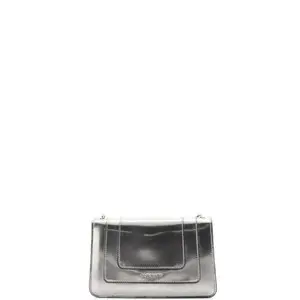 BVLGARI Serpenti Forever Shoulder Bag Metallic Leather Small