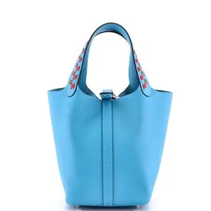 Hermès Picotin Lock Bag Tressage Epsom Pm - Blue