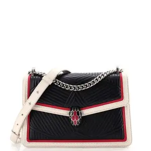 BVLGARI Serpenti Forever Shoulder Bag Quilted Leather - None