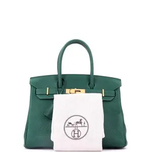 Hermès Birkin Handbag Togo With Gold Hardware 30
