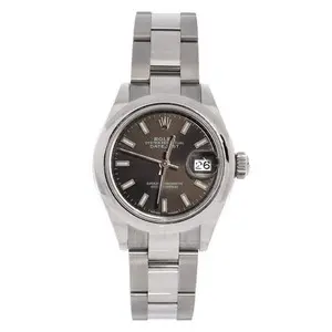 ROLEX Oyster Perpetual Datejust Automatic Watch Stainless Steel 28 - Metallic Silver