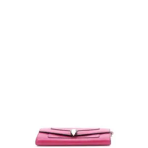 BVLGARI Serpenti Forever Wallet On Chain Leather Long