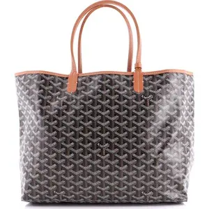 Goyard Saint Louis Tote Coated Canvas Pm - Brown