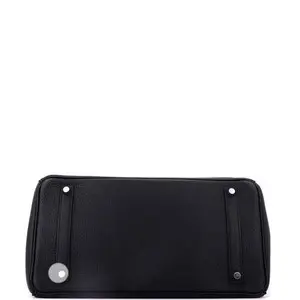 Hermès Birkin Handbag Clemence With Palladium Hardware 35