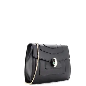 BVLGARI Serpenti Forever Square Shoulder Bag Leather Medium