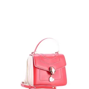 BVLGARI Serpenti Forever Dangle Top Handle Bag Leather Small