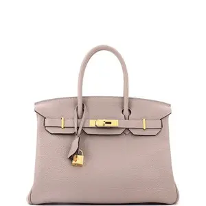 Hermès Birkin Handbag Togo With Gold Hardware 30 - Grey