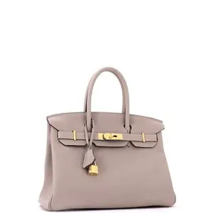 Hermès Birkin Handbag Togo With Gold Hardware 30 - Grey