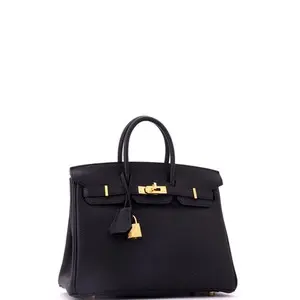 Hermès Birkin Handbag Togo With Gold Hardware 25